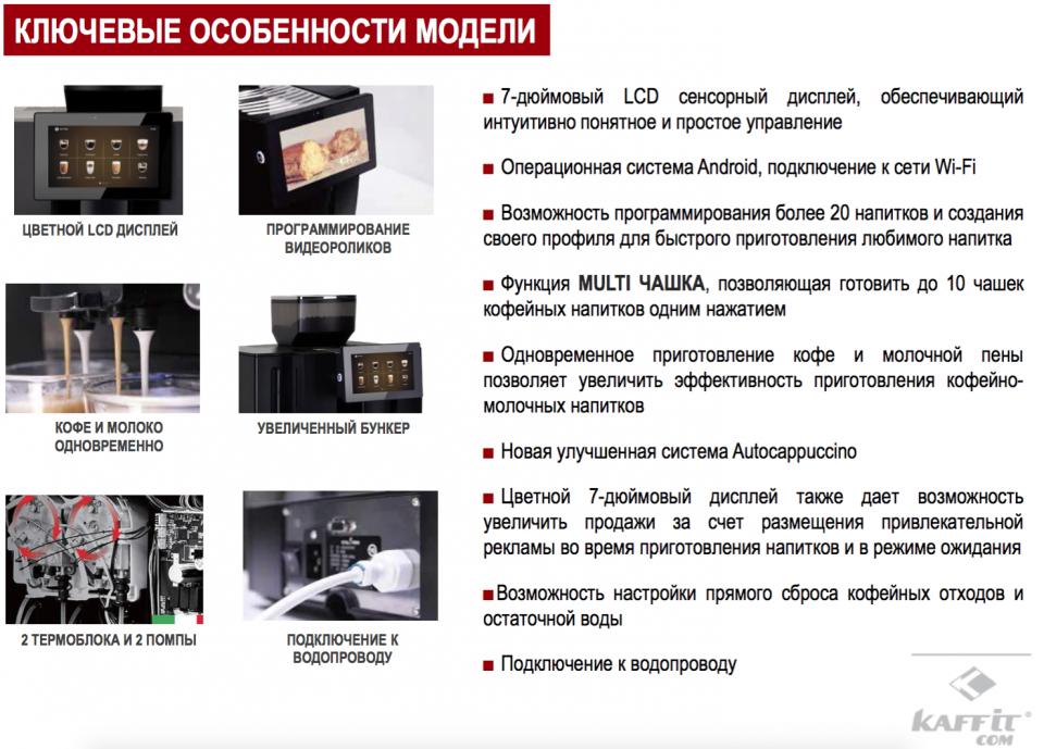 Kaffit K95L - кофемашина с большим экраном